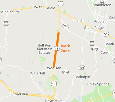 Route 15 Overnight Lane Closures June 6 | Prince William Living