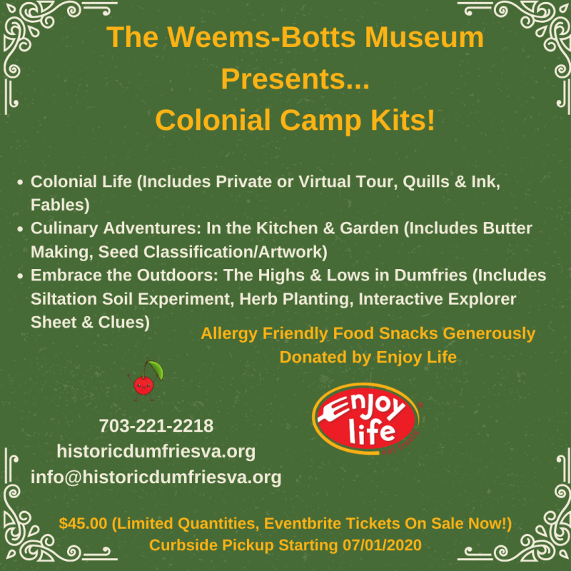 Colonial Camp Kits | Prince William Living