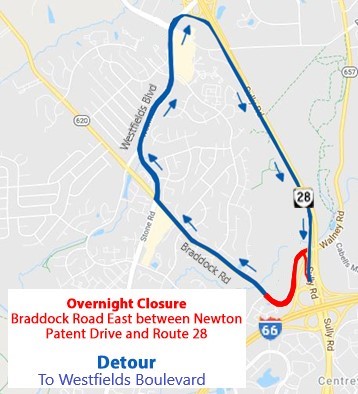 New Ramp from Route 28 South to I-66 East to Open on Left Side of Route ...