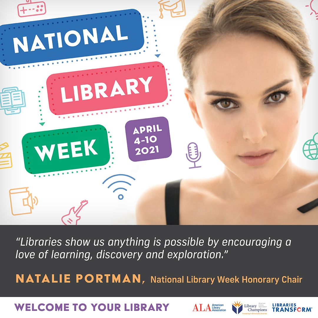 “Welcome to Your Library.” National Library Week April 4 to 10 | Prince ...