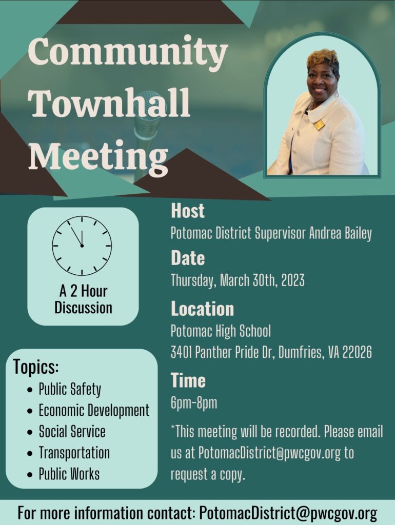 Potomac District Community Town Hall | Prince William Living
