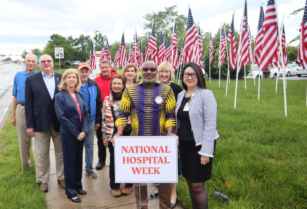 Flags for Heroes on Display Honoring Sentara Staff | Prince William Living