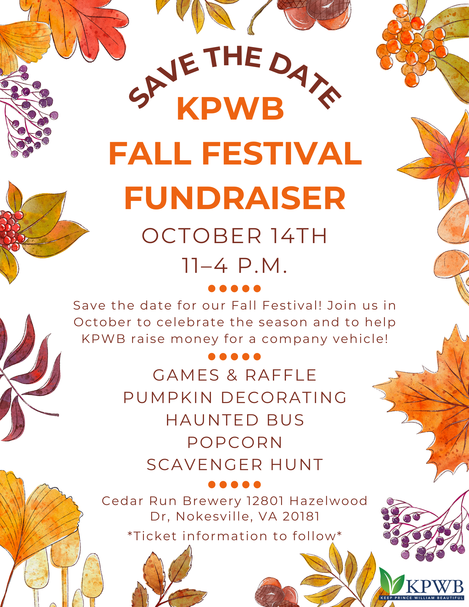 Keep Prince William Beautiful Fall Festival Fundraiser | Prince William ...