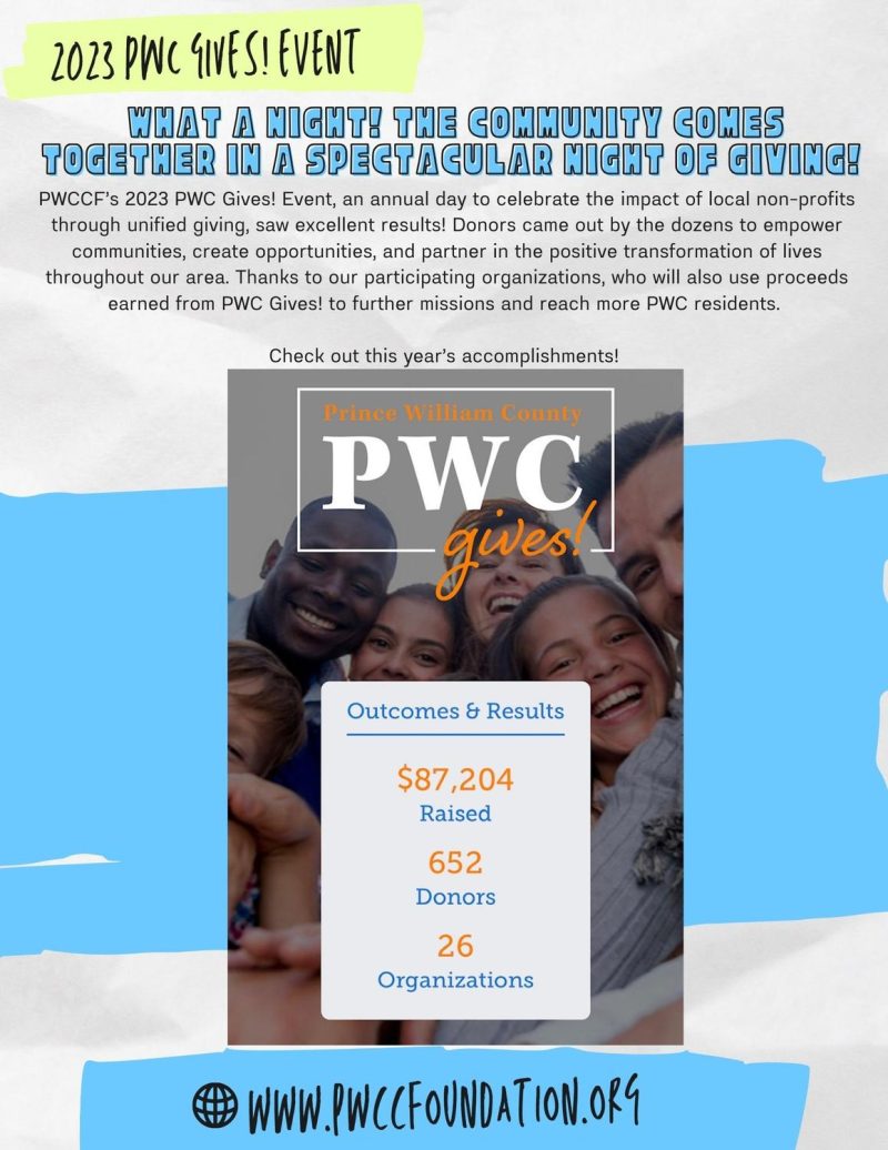 PWC Gives! Event | Prince William Living