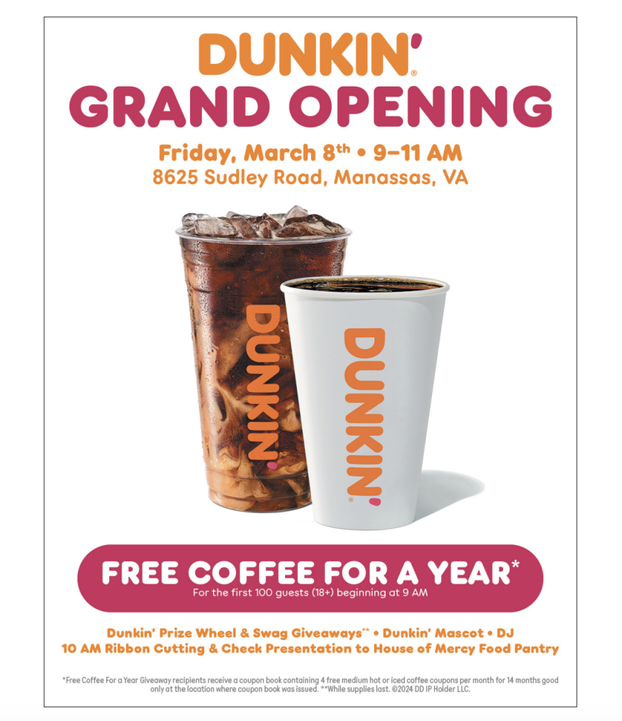 New Dunkin' Donuts Public Ribbon Cutting; Registration Opens for ...
