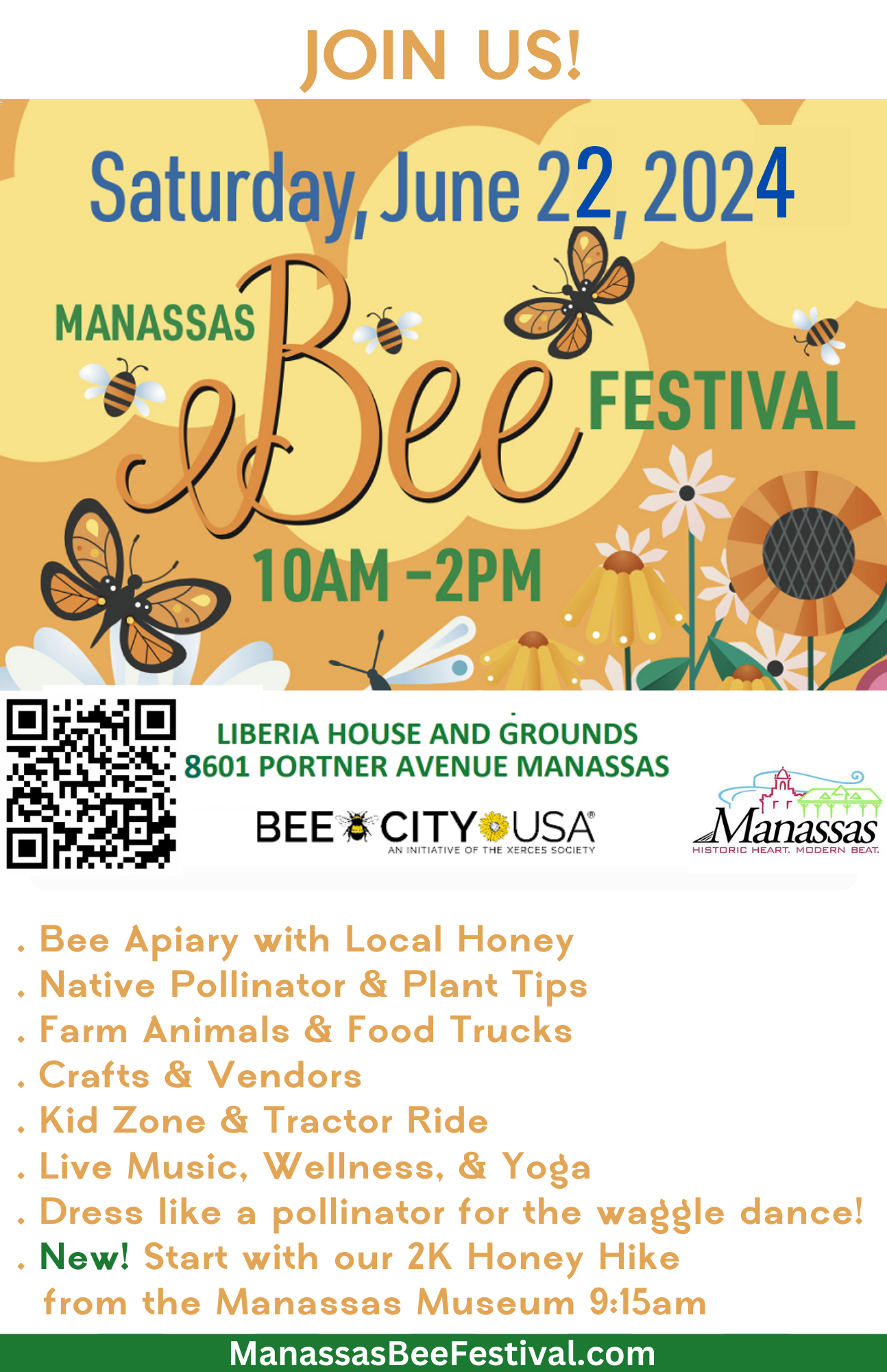 Friends of the Manassas Bee Festival Initiate New Bee City USA Wall ...