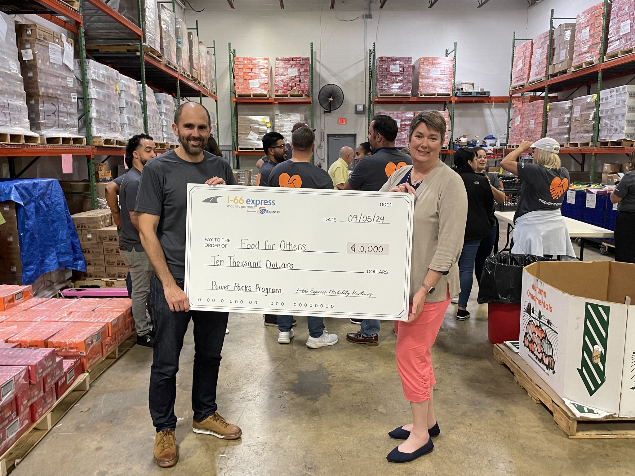 Power Packing: I-66 EMP Donates Time, $10K to Benefit Food For Others ...