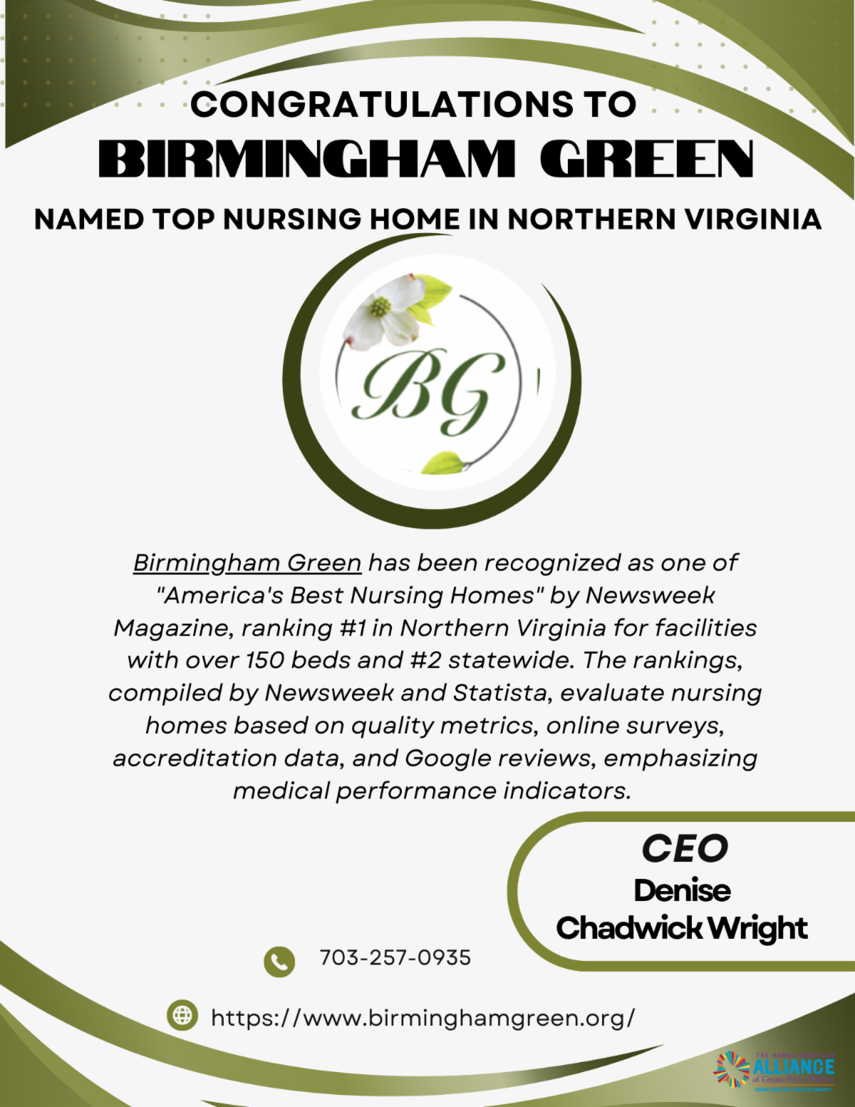Birmingham Green Named Top Nursing Home in Northern Virginia | Prince ...